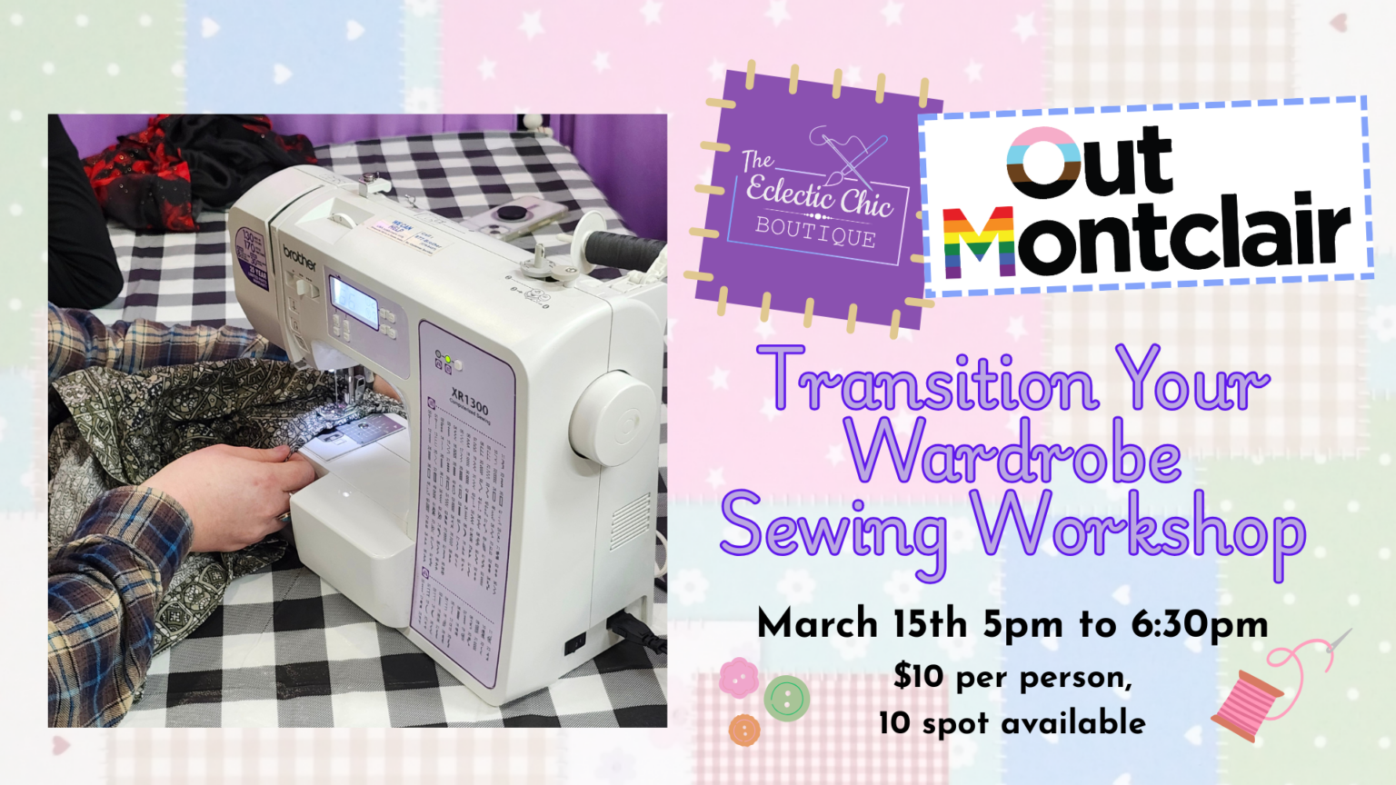 Transition Your Wardrobe Sewing Workshop - The Eclectic Chic Boutique